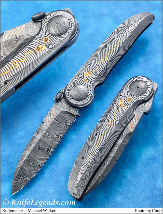 Michael Walker Knives with exotic patented Blade-Lock - Knife Legends